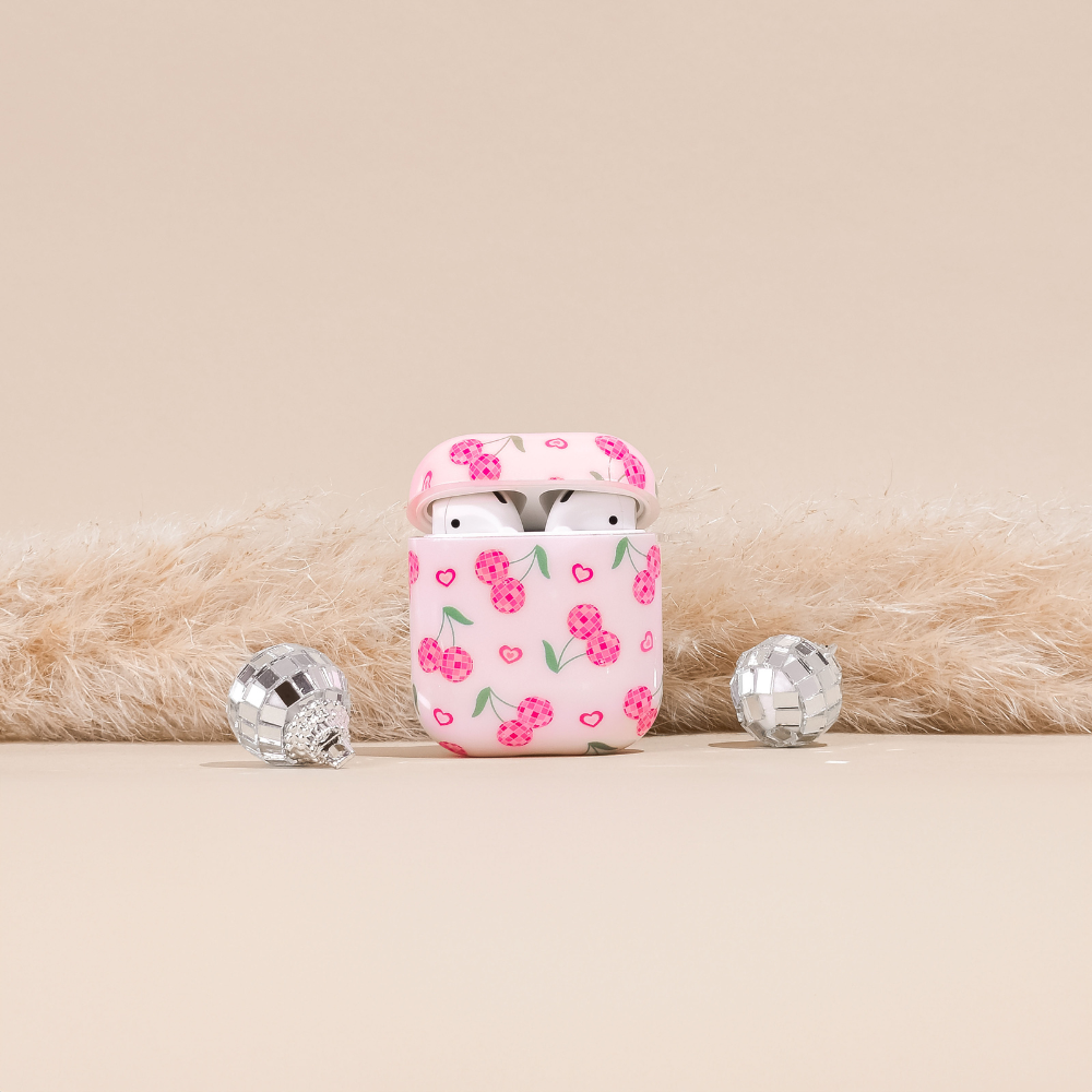 Airpods Case - Disco Cherries | Earphone Cases | Coconut Lane