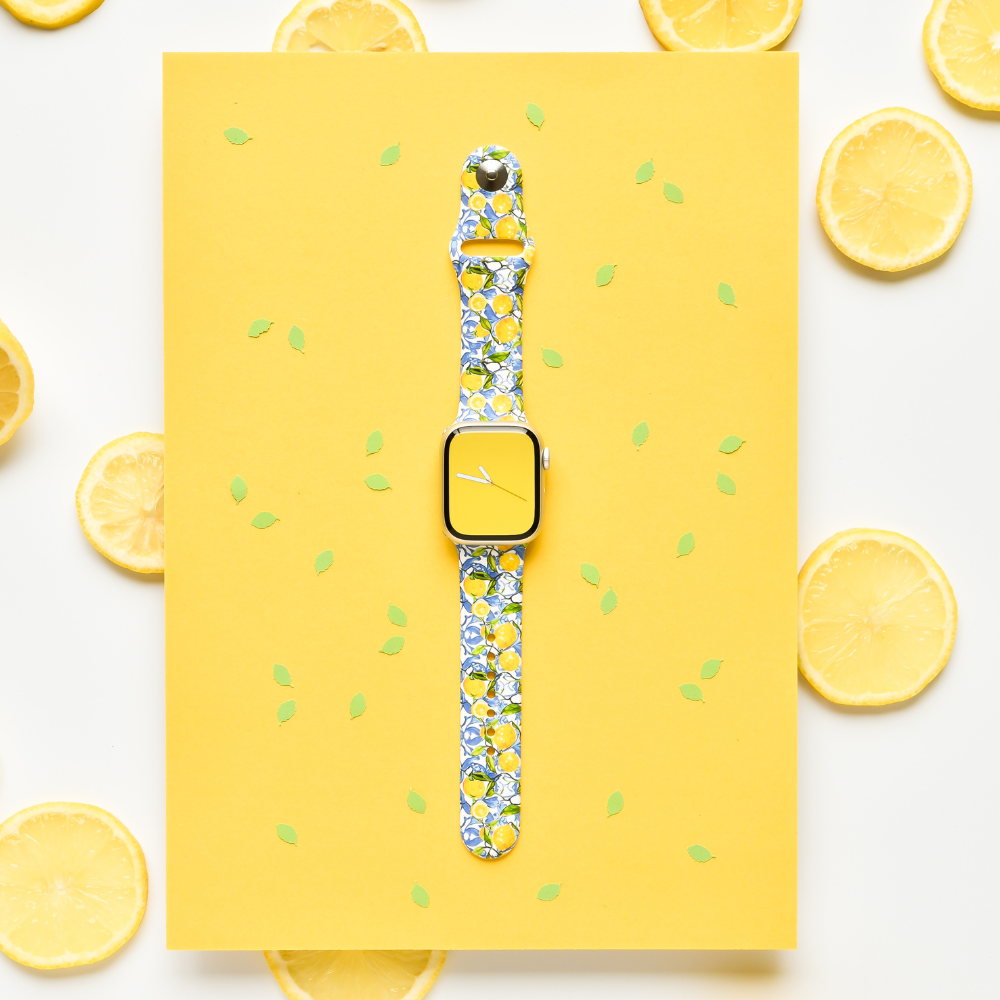 Amalfi Lemon Apple Watch Strap | Watch Bands | Coconut Lane
