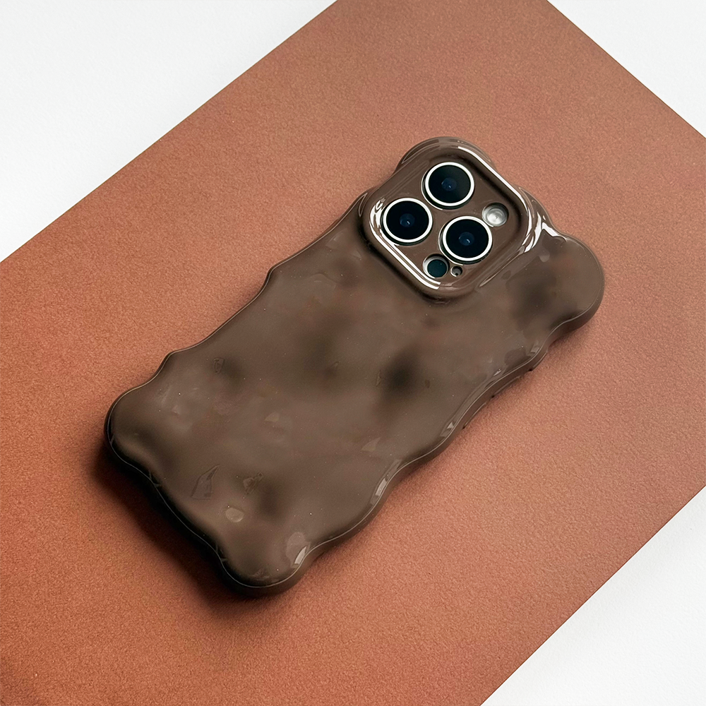3D Bubble Phone Case - Chocolate | Phone Cases | Coconut Lane