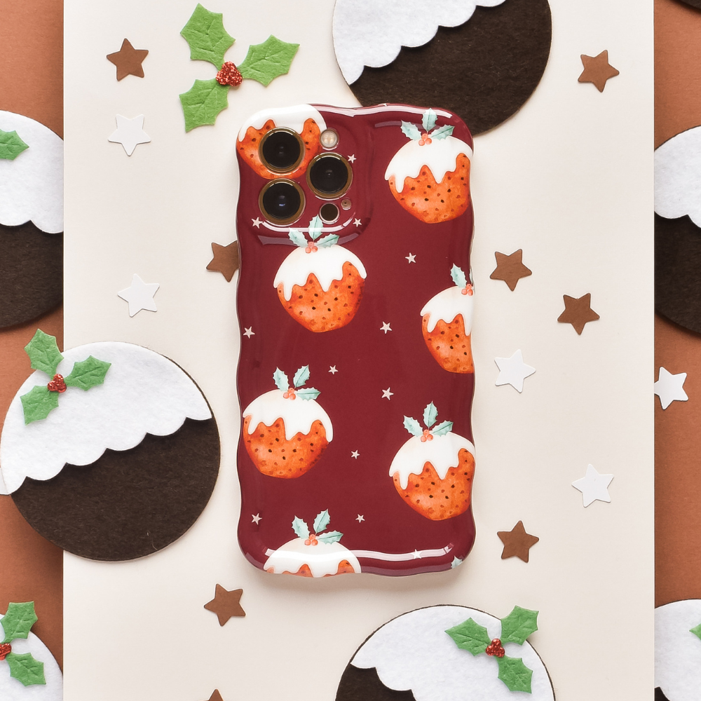 Wavy iPhone Case - Christmas Pudding | Phone Cases | Coconut Lane