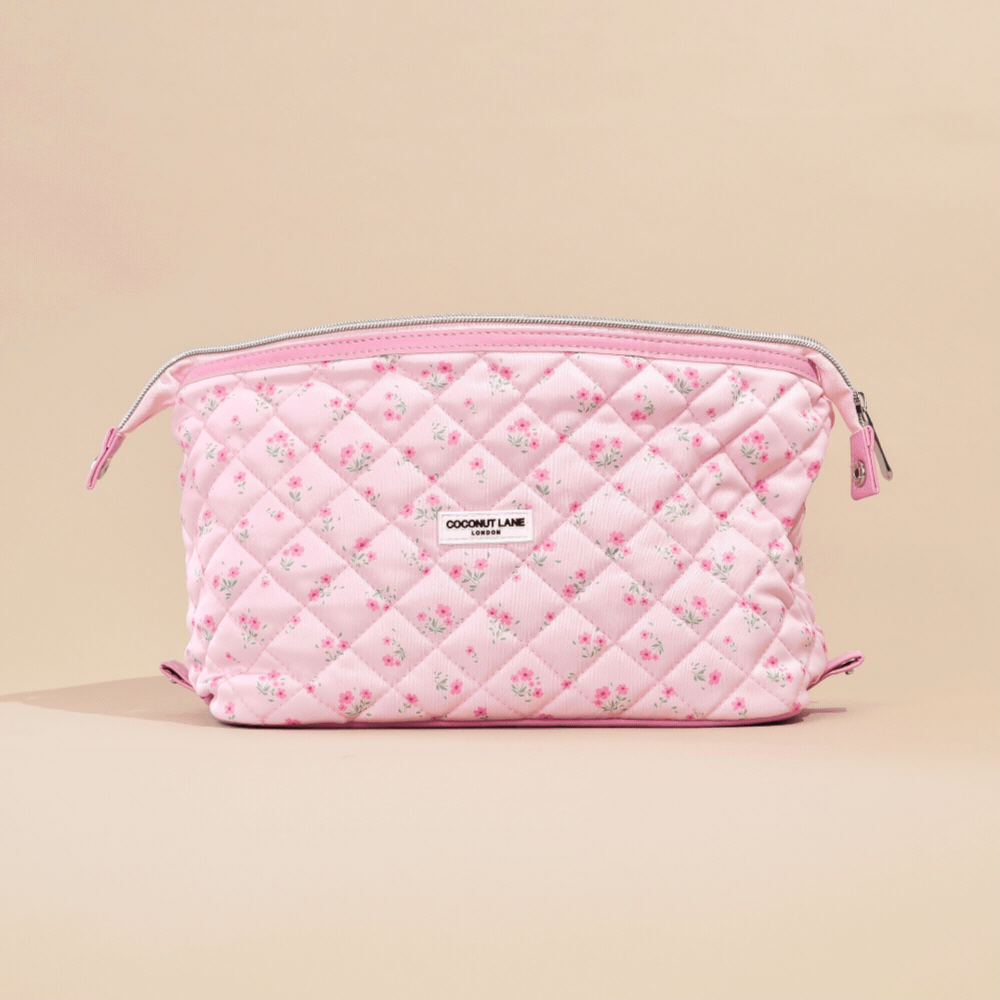 Expandable Makeup Bag - Quilted Ditsy Floral Pink | Makeup Bags ...