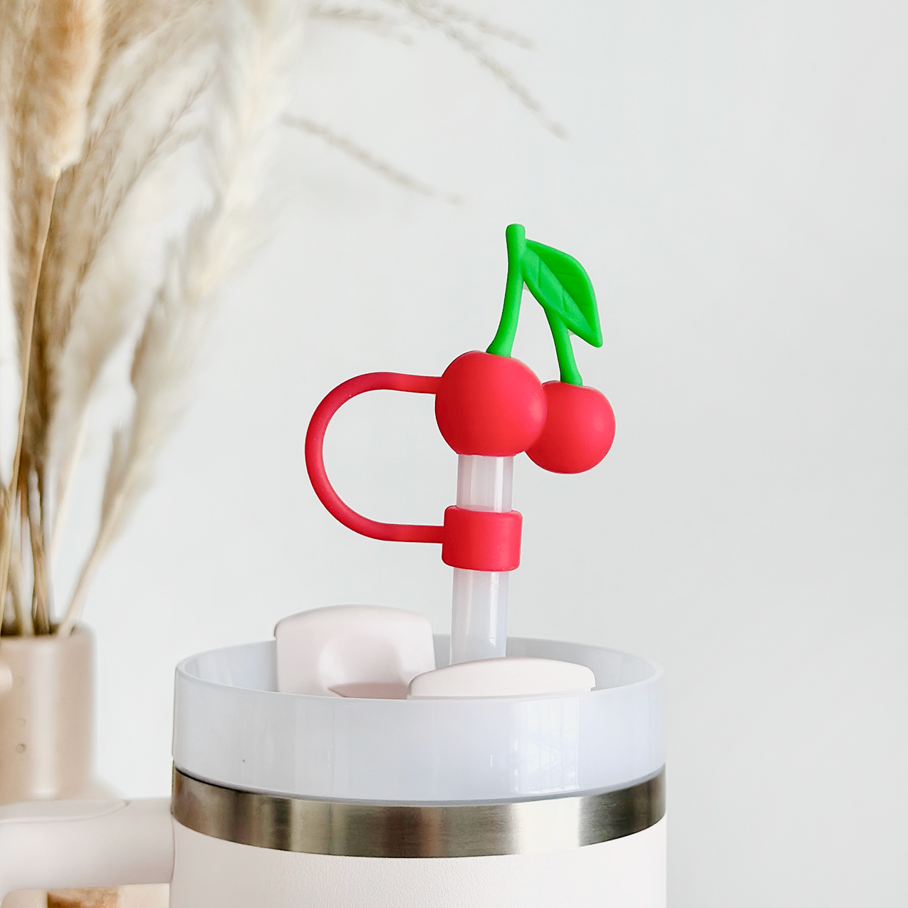 Cherries Straw Cover | Straw Toppers | Coconut Lane