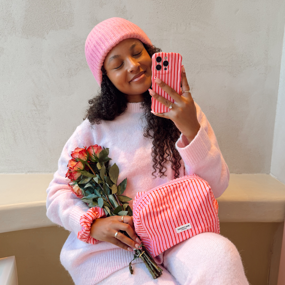 Wavy Phone Case - Cherry Stripe | Phone Cases | Coconut Lane