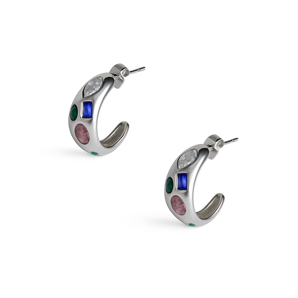 Gem Splash Earrings | Tarnish Free Jewellery | Coconut Lane