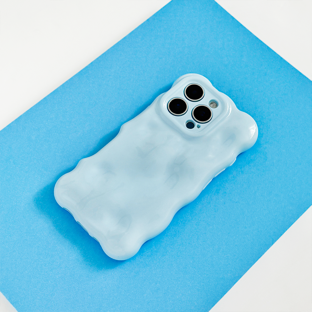 3D Bubble Phone Case - Ice Blue | Phone Cases | Coconut Lane
