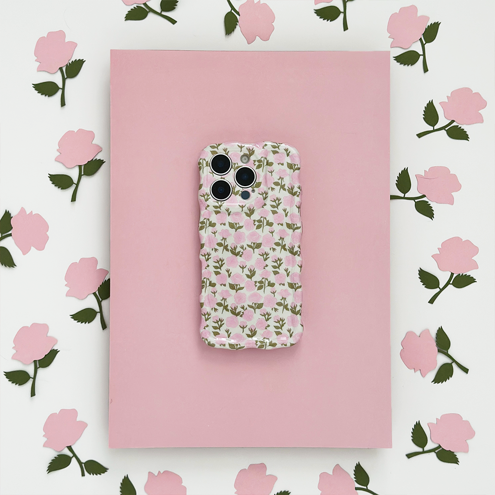 Wavy iPhone Case - Buy Me Roses Baby Pink | Phone Cases | Coconut Lane