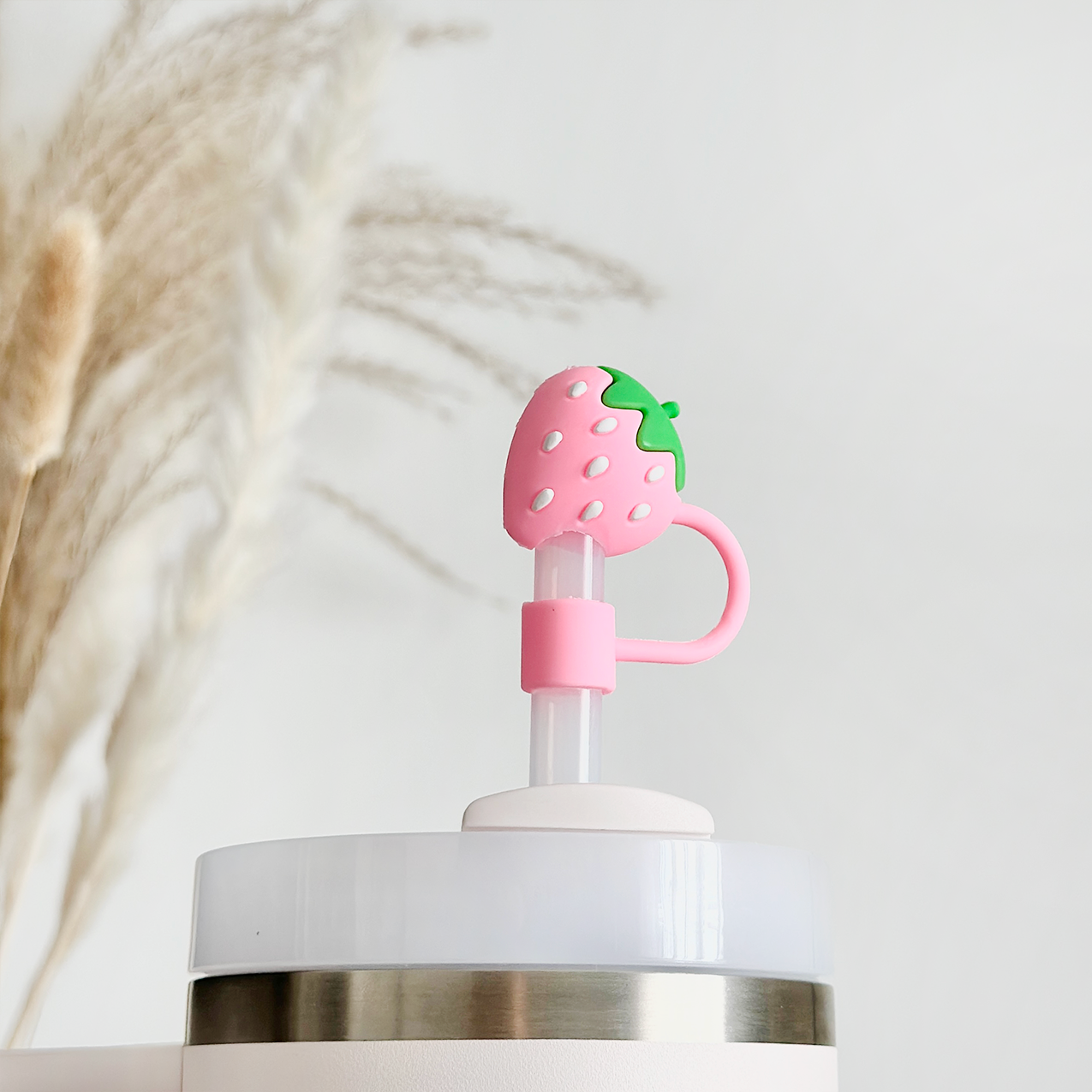 Strawberry Straw Cover | Straw Toppers | Coconut Lane