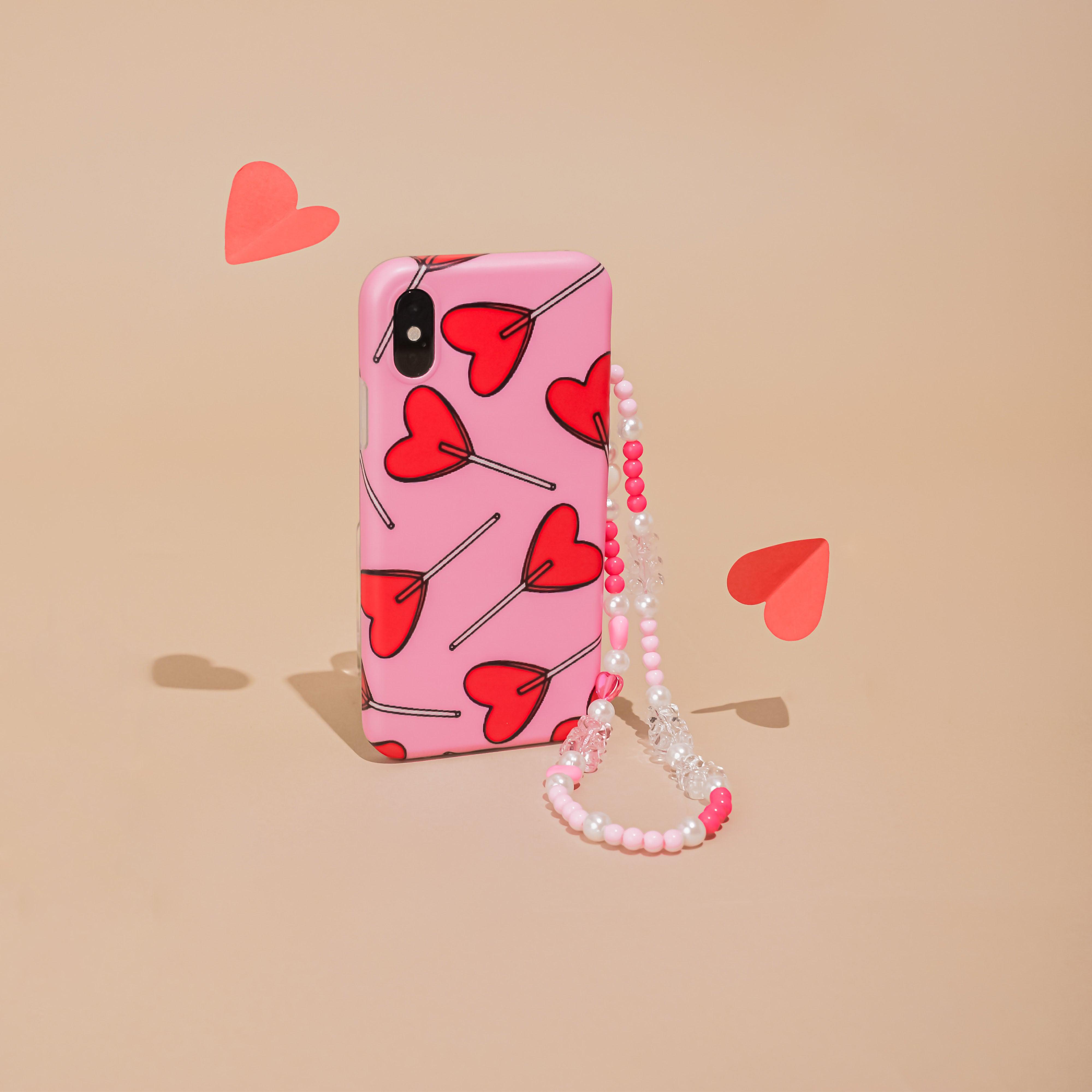 Beaded Phone Strap - Pink Vibes | Phone Charm | Coconut Lane