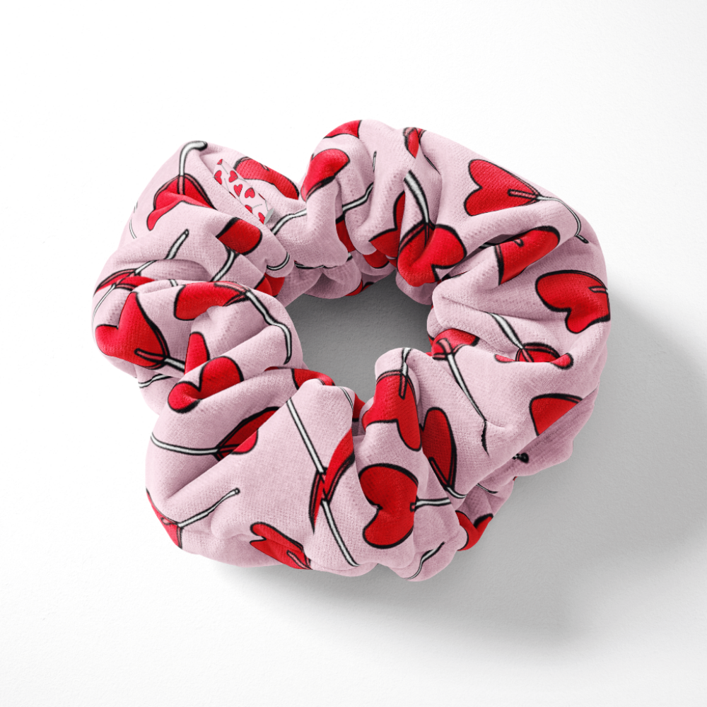 Candy Hearts Scrunchie – Coconut Lane